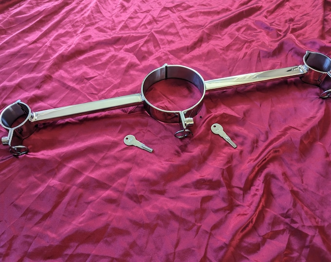 Bondage Stocks Rigid Stainless Steel Pillory Locking Yoke Cangue ...