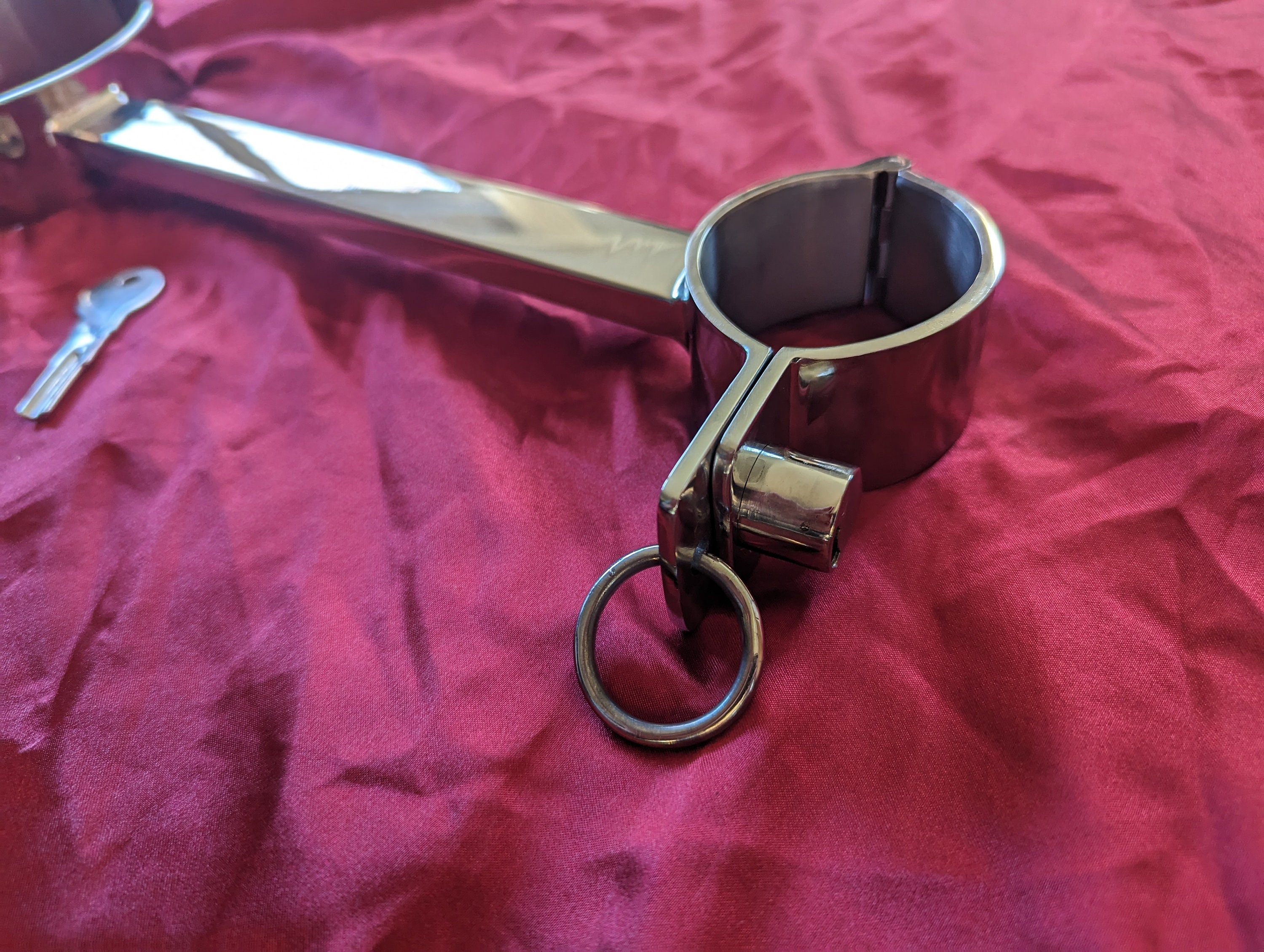 Bondage Stocks Rigid Stainless Steel Pillory Locking Yoke Cangue ...