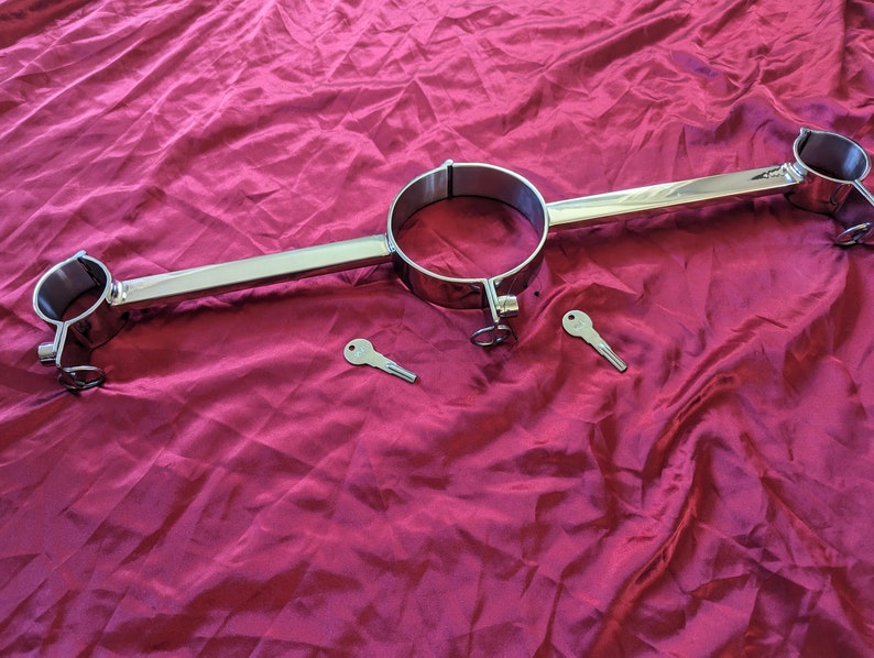 Bondage Stocks Rigid Stainless Steel Pillory Locking Yoke Cangue ...