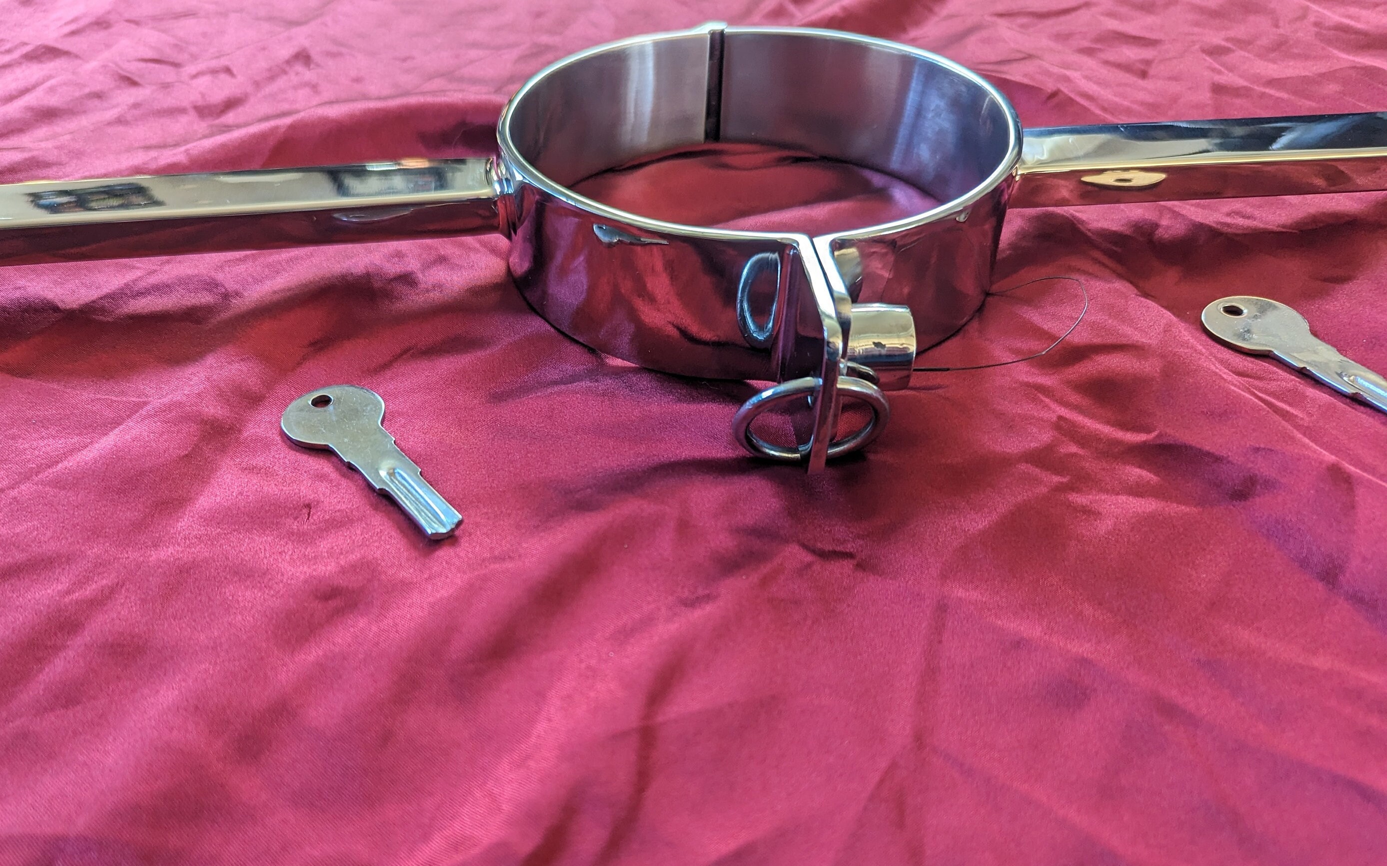 Bondage Stocks Rigid Stainless Steel Pillory Locking Yoke Cangue ...