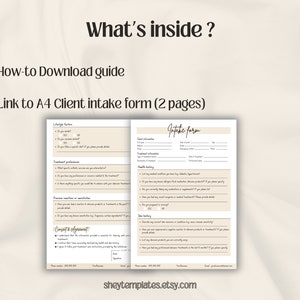Editable Client Intake Form Template for Estheticians and Skincare ...