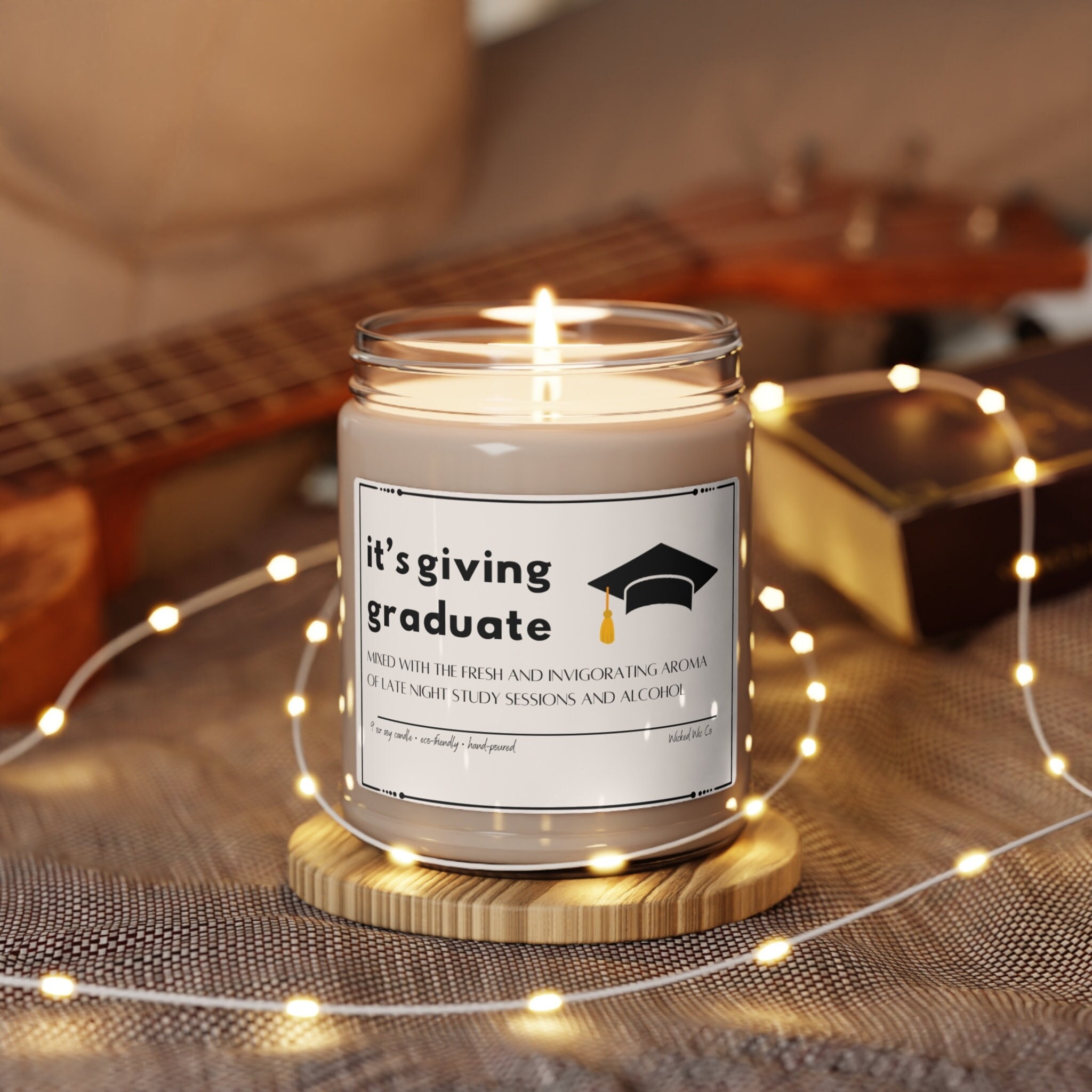 It's Giving Graduate Candle, Funny College Graduation Gift, Gift for ...