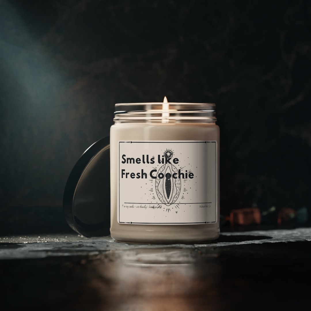 Smells Like Fresh Coochie Candle, Pride Gift, Funny Gift for Him, Gift ...
