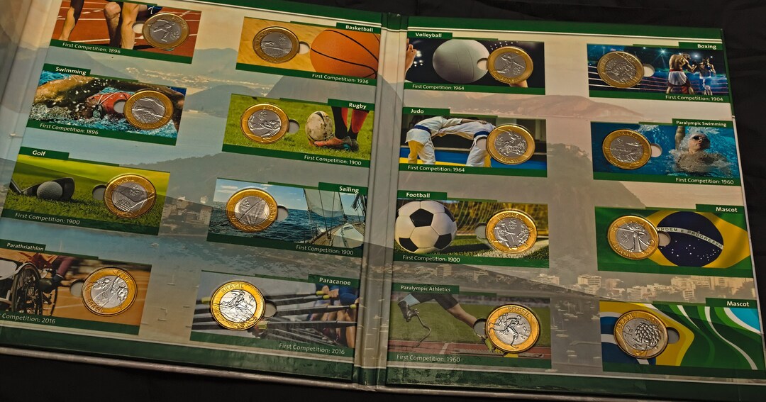 Fullset: 16 Coins set of 16 1 Real Coins Rio2016 2014-2016 Limited ...
