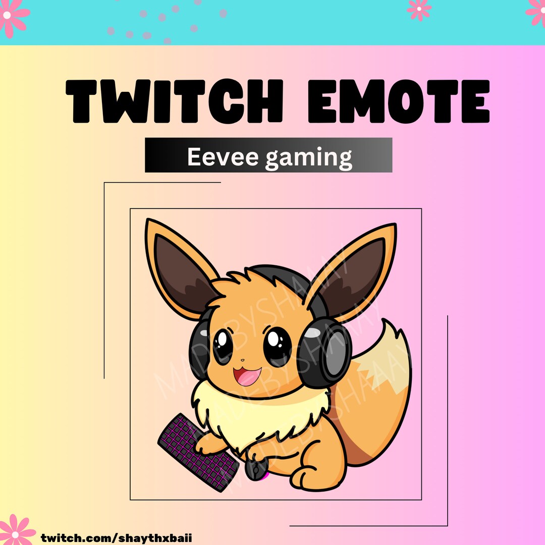 Eevee PC Gaming Emote for Discord and Twitch - Etsy