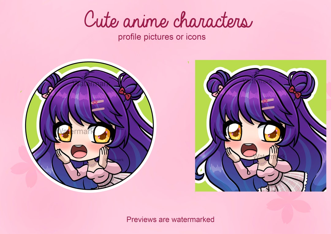Chibi Anime Icon - Etsy