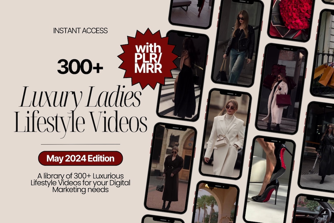 300 Luxury Lifestyle Videos for Instagram Reels, Luxurious Rich Digital ...