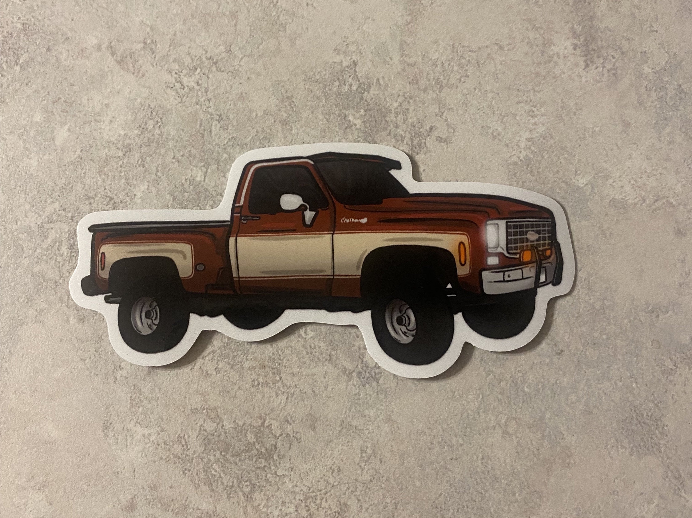 1976 Chevy K10 Sticker - Side View - Etsy