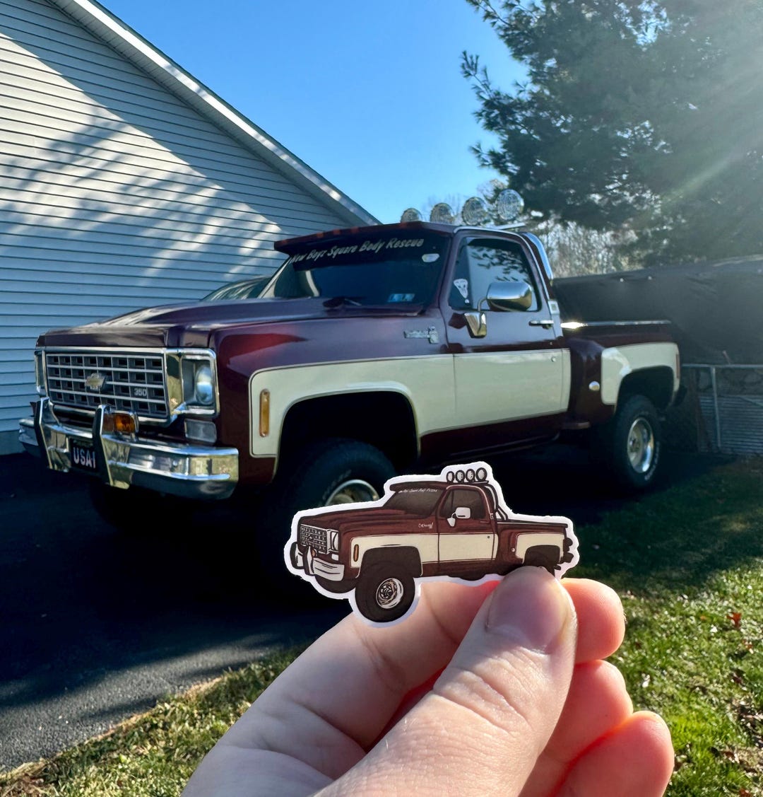 1976 Chevy K10 W/ Roll Bar Sticker - Side View - Etsy