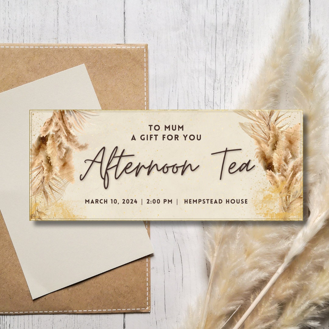 Mothers Day Custom Gift Voucher Template Editable Instant Download ...