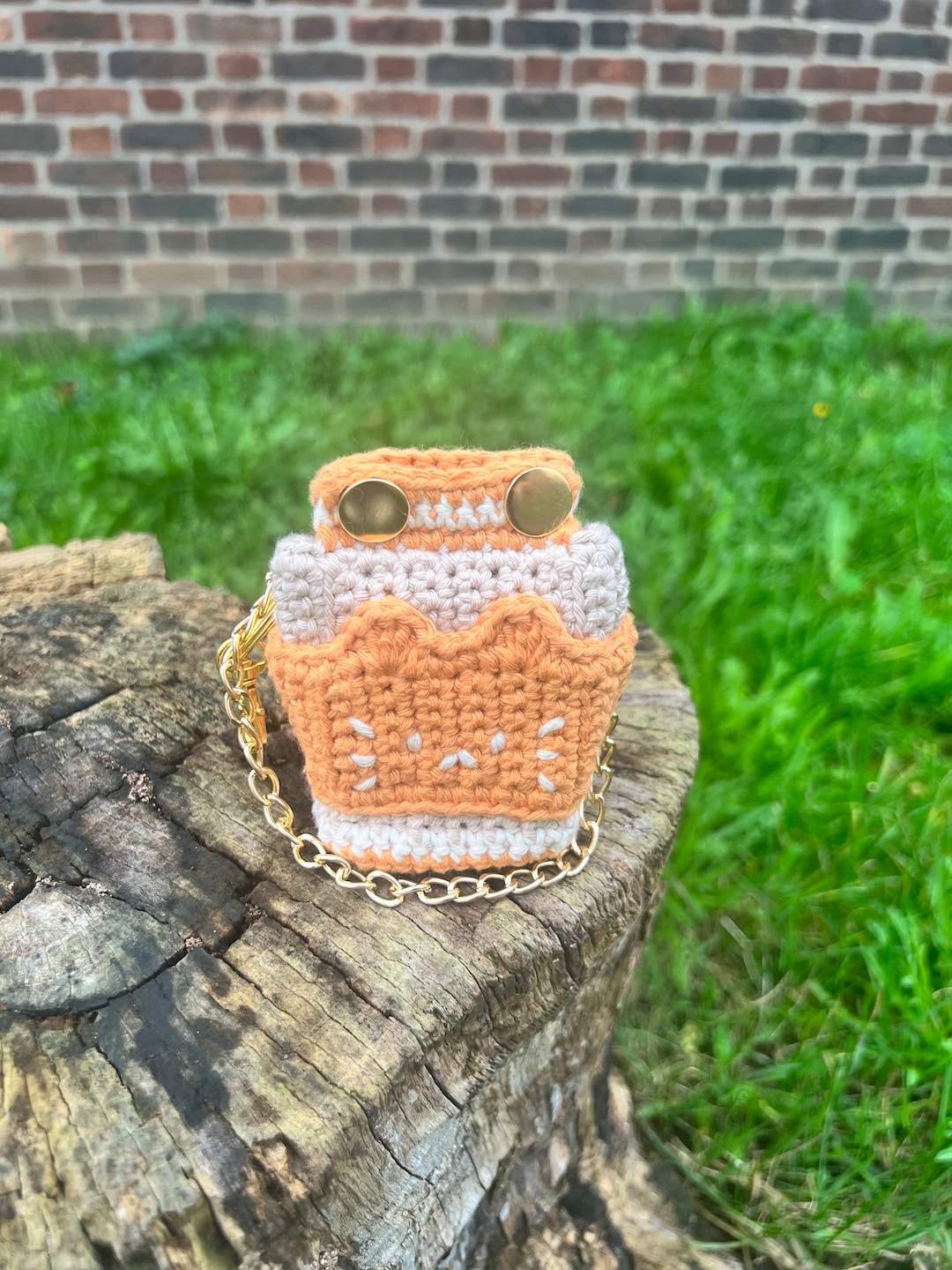 Crochet Kitten Milk Carton Keychain Bag, Crochet Coin Purse, Milk ...