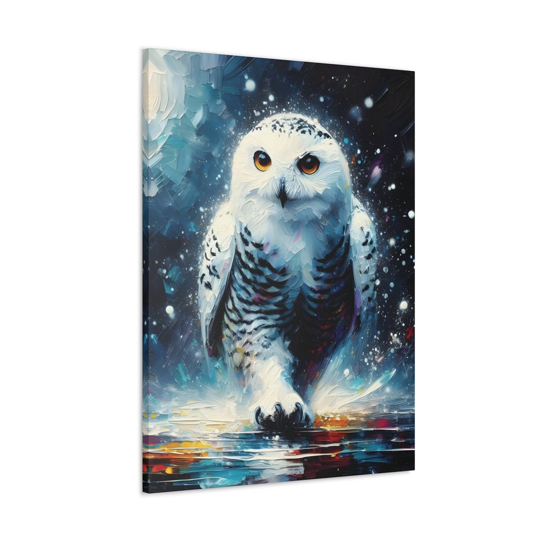 Hedwig Canvas Print Portrait of Snow Owl Perfect Wall Art for Owl ...