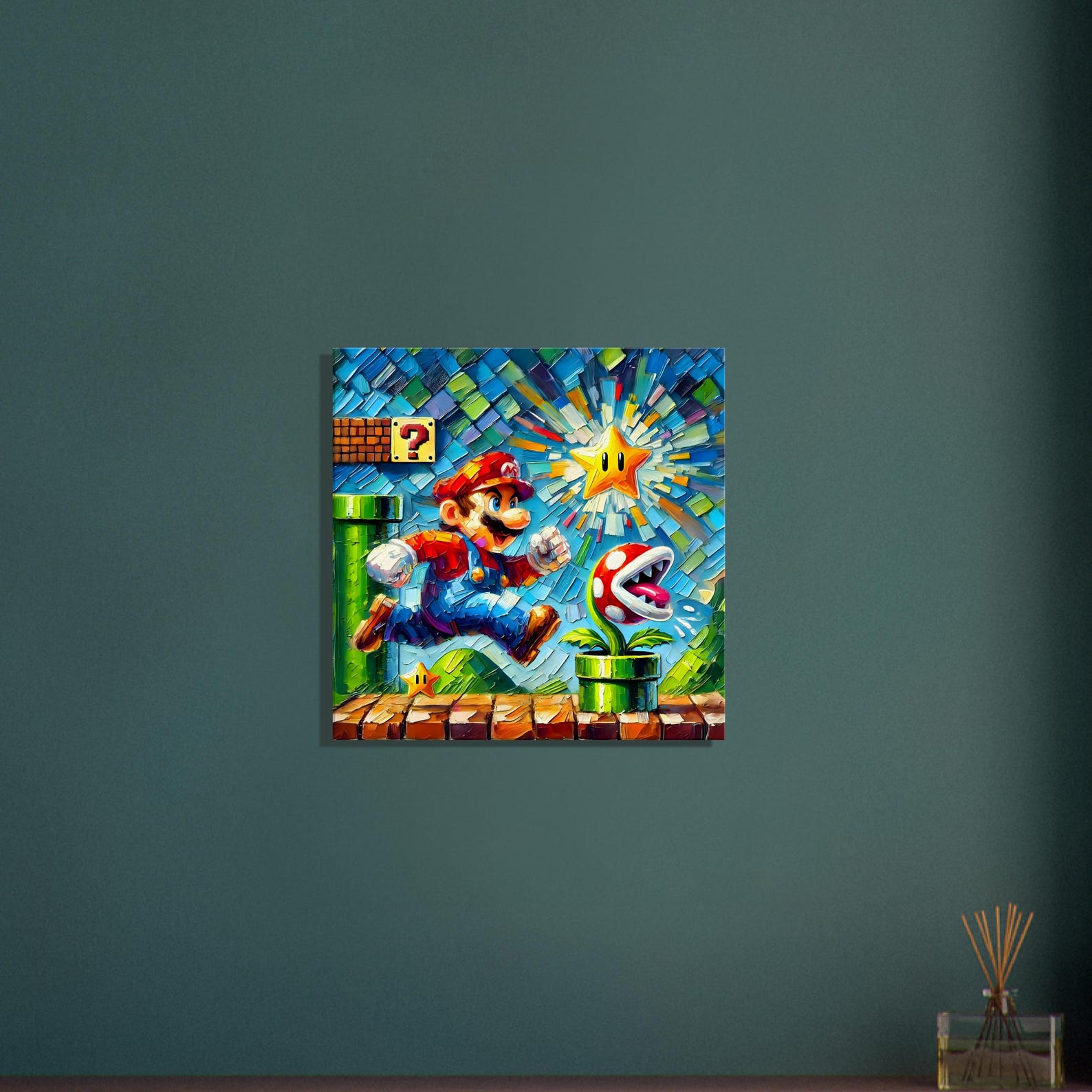 Super Mario, Canvas Print, Mario World Wall Art, Home Decor, Gift for ...