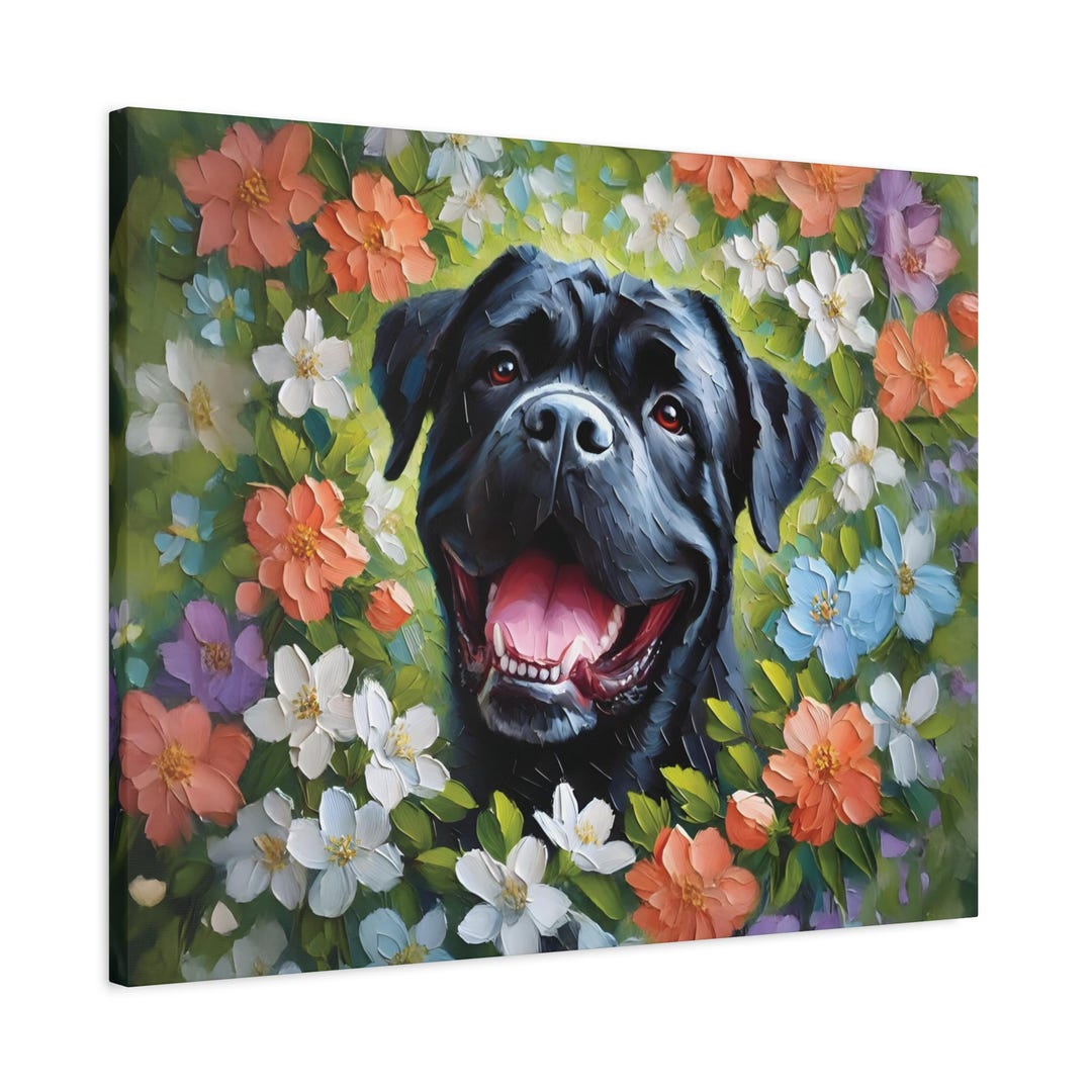 Gift for Cane Corso Moms, Canvas Print, Cane Corso Dog Portrait Wall ...