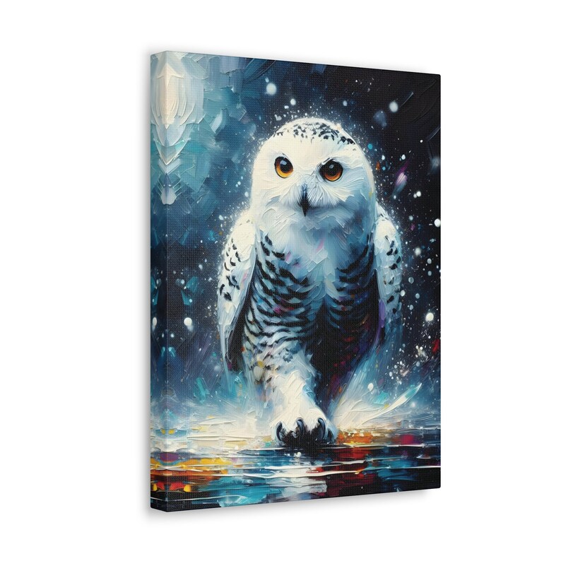 Hedwig Canvas Print Portrait of Snow Owl Perfect Wall Art for Owl ...
