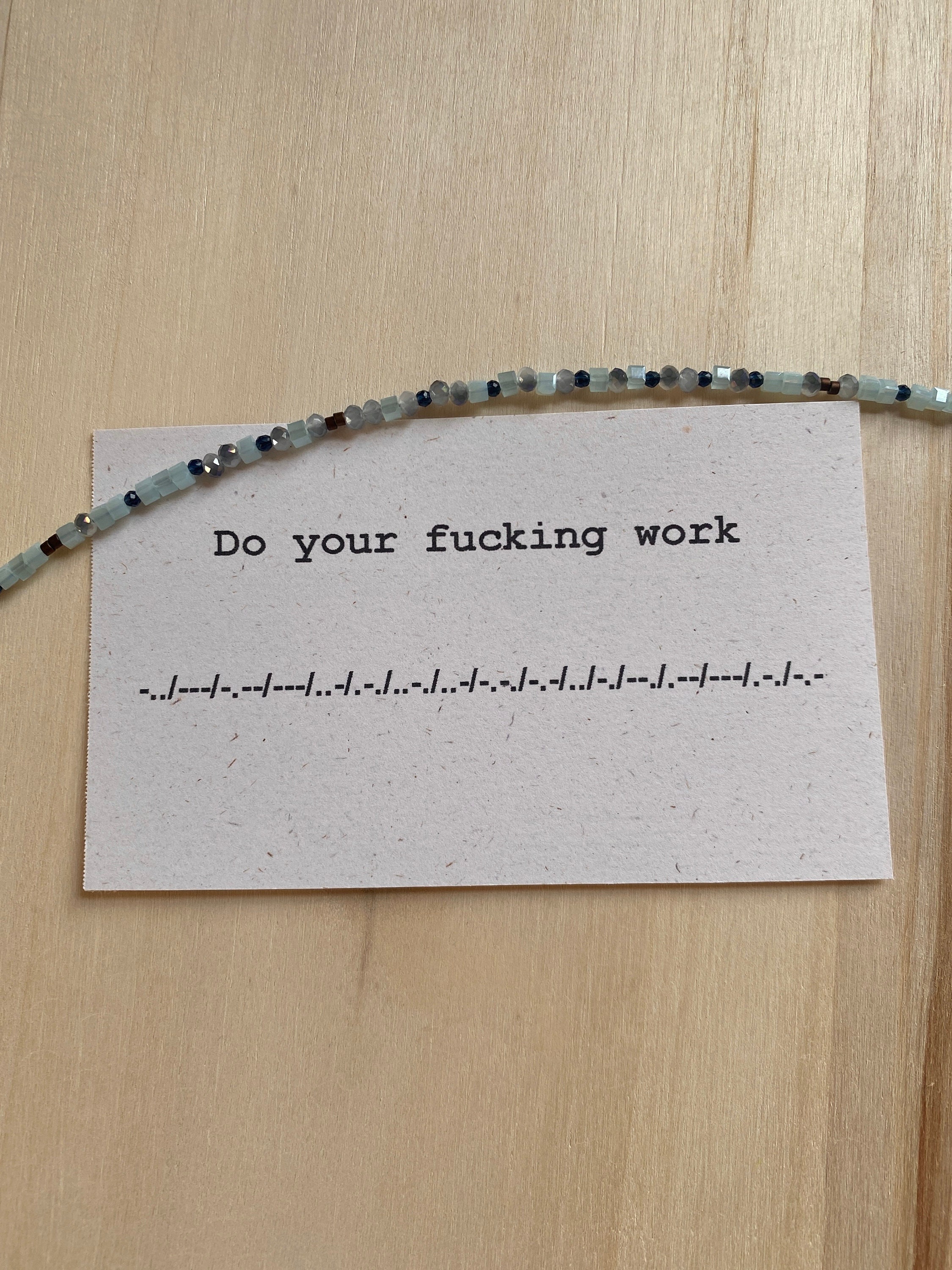 Morse Code Bracelets for Tired Teachers - Etsy