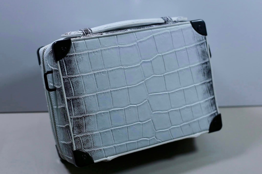 Handmade Leather Luggage Suitcase for Stylish Travelers - Etsy