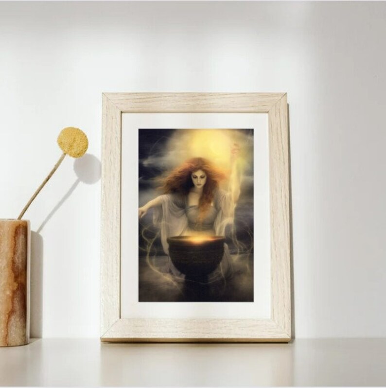 Beautiful Print of Welsh Goddess Ceridwen, Goddess of Wisdom, Magic ...
