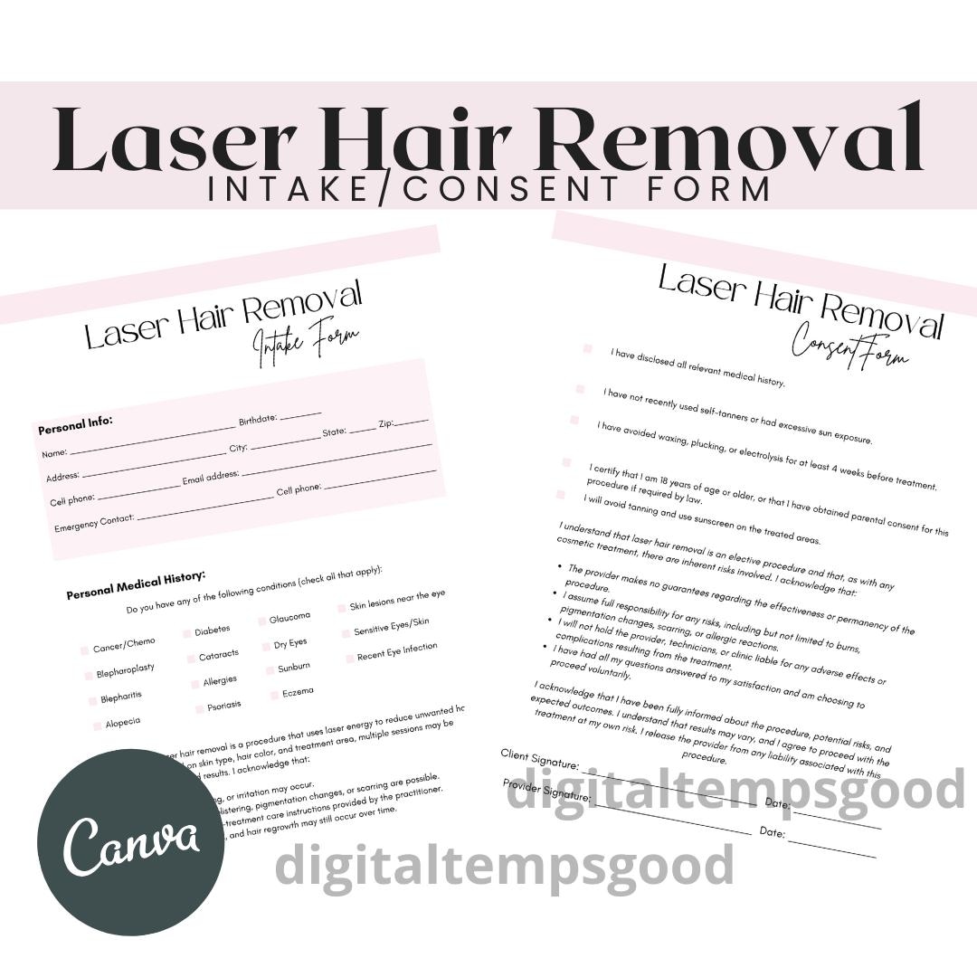 Laser Hair Removal Consent Form PDF, Consent for Laser Hair Removal ...