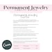 Permanent Jewelry Consent Form Template, Editable Consent Form ...