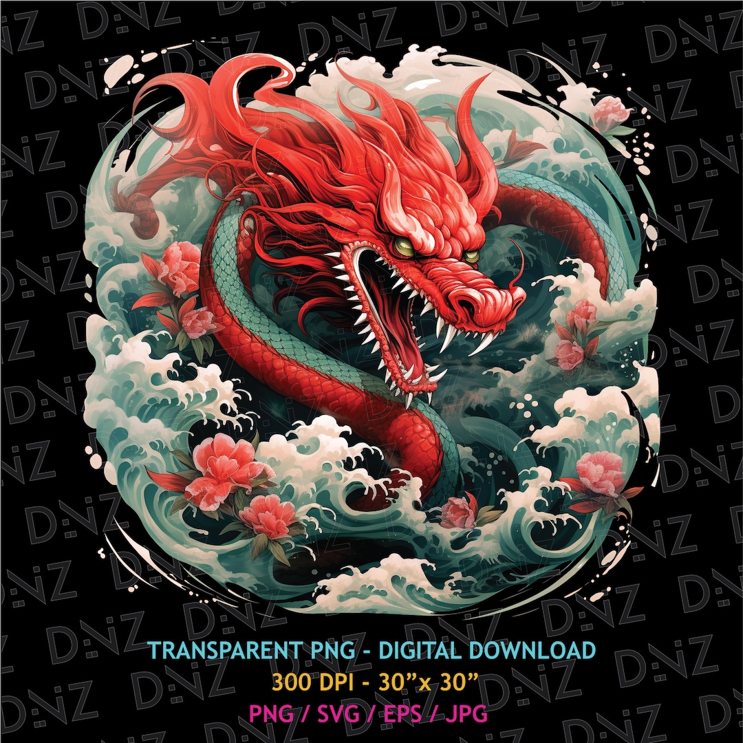 Chinese Dragon Png, Red Dragon Svg, Dragon T Shirt Design for ...