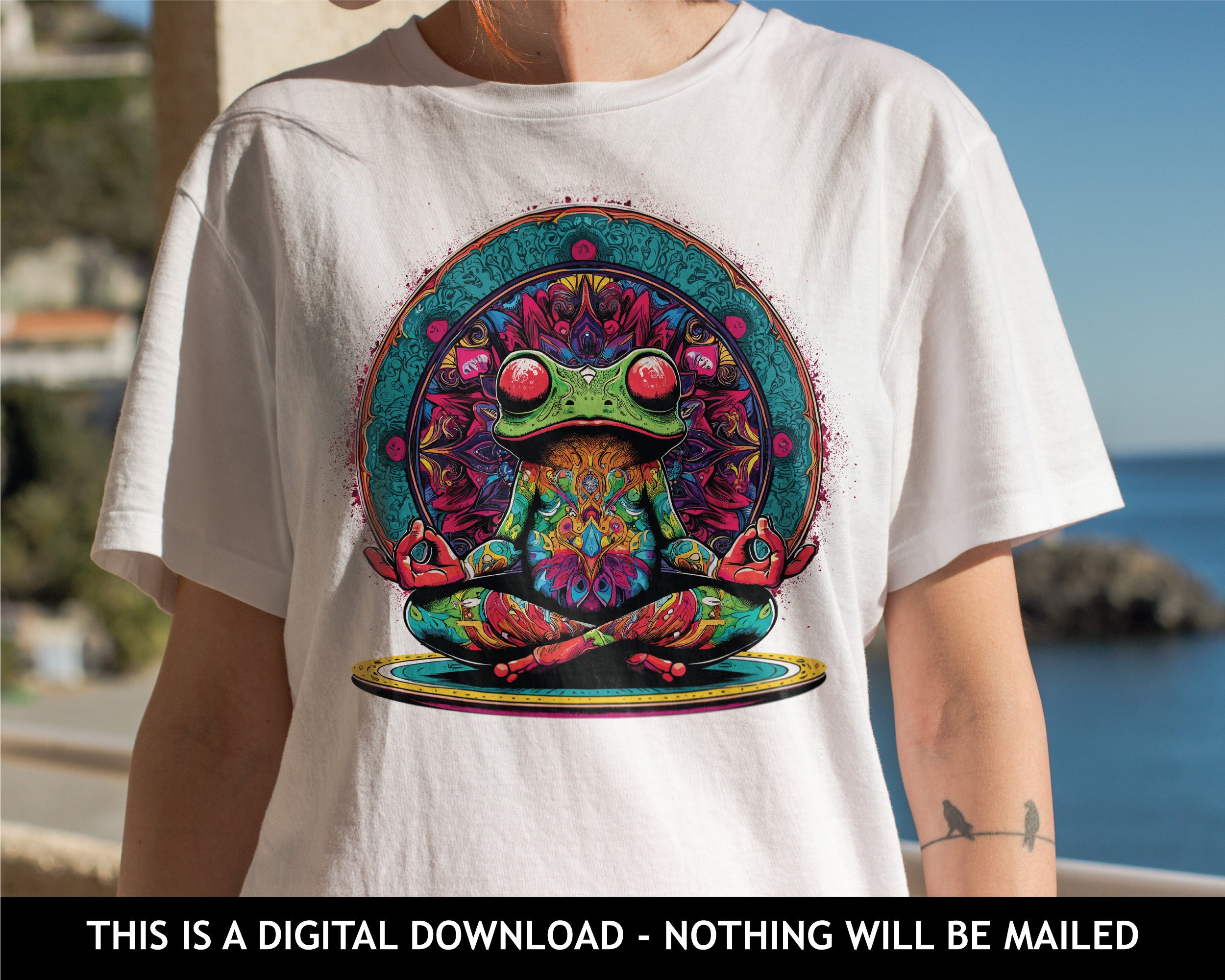 Kambo Frog Png, Psychedelic Frog Svg, Frog Tshirt Print, Trippy Animal ...