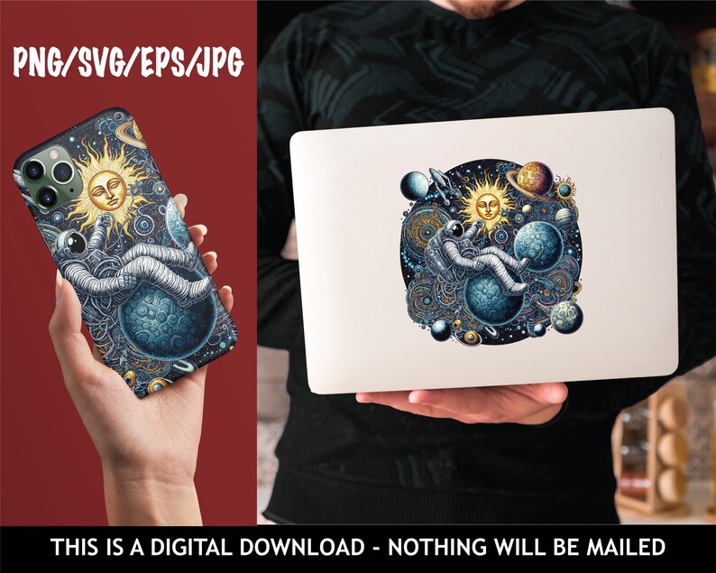 Trippy Spaceman Png, Trippy Astronaut Svg, Psychedelic Art, Colorful ...