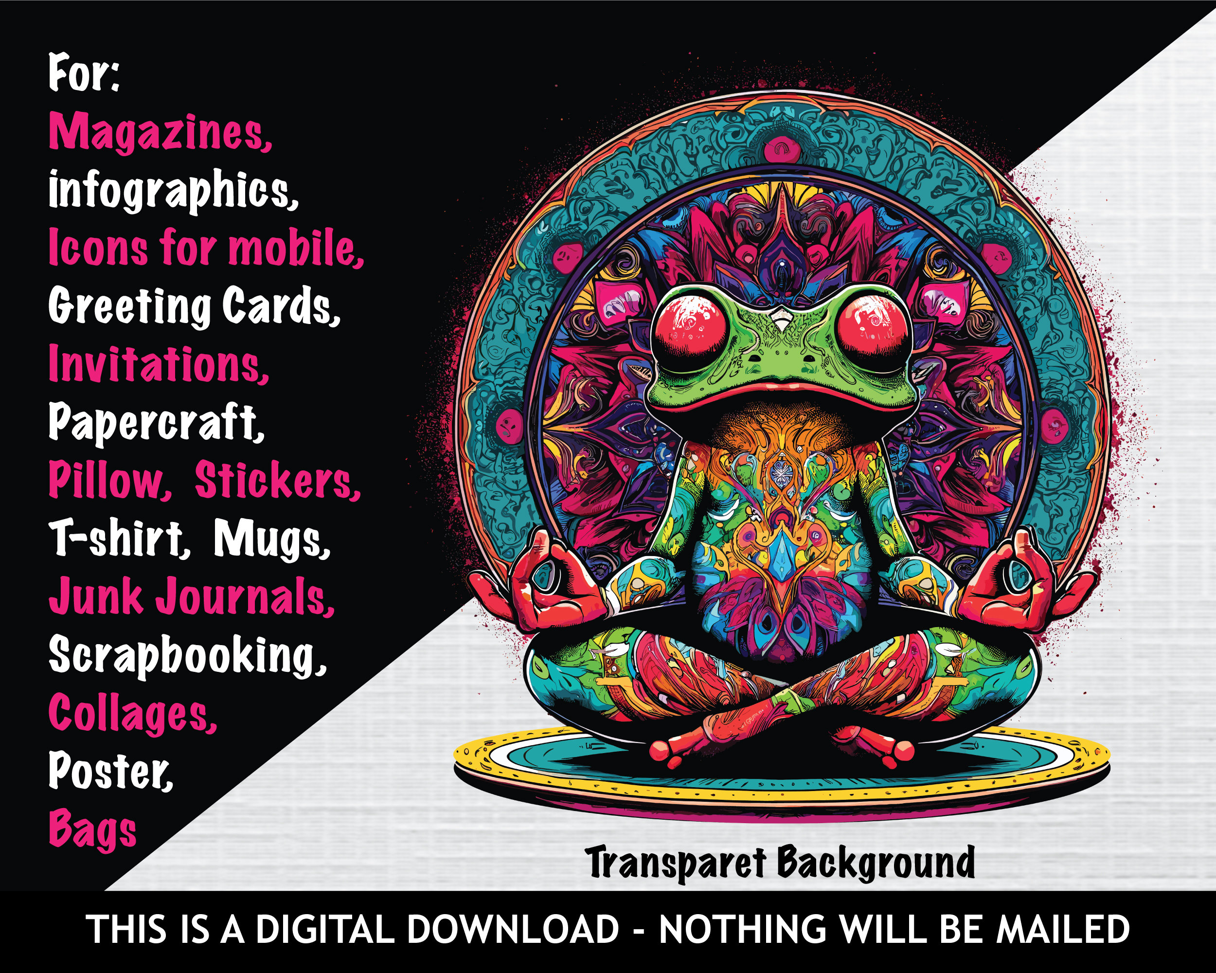 Kambo Frog Png, Psychedelic Frog Svg, Frog Tshirt Print, Trippy Animal ...