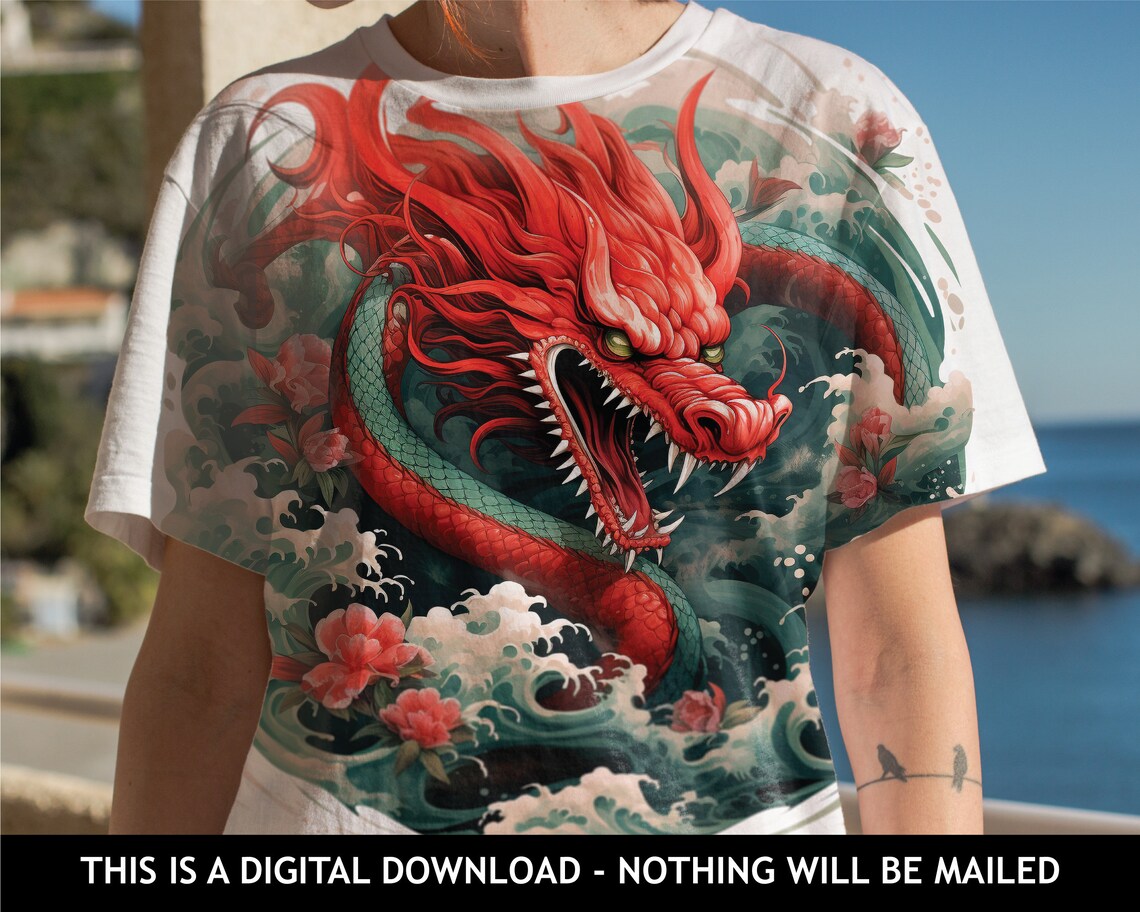 Chinese Dragon Png, Red Dragon Svg, Dragon T Shirt Design for ...