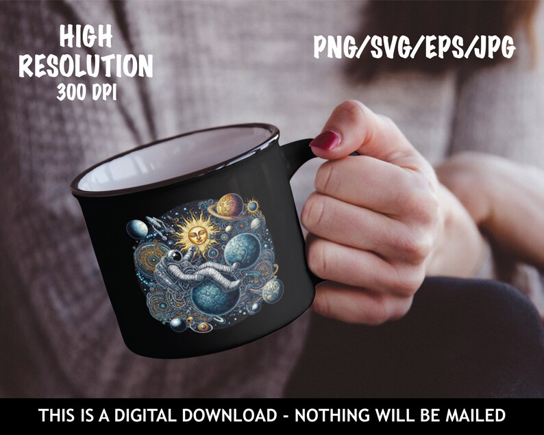 Trippy Spaceman Png, Trippy Astronaut Svg, Psychedelic Art, Colorful ...