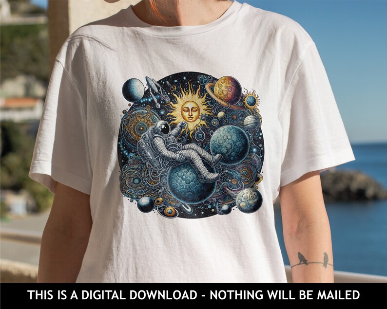 Trippy Spaceman Png, Trippy Astronaut Svg, Psychedelic Art, Colorful ...