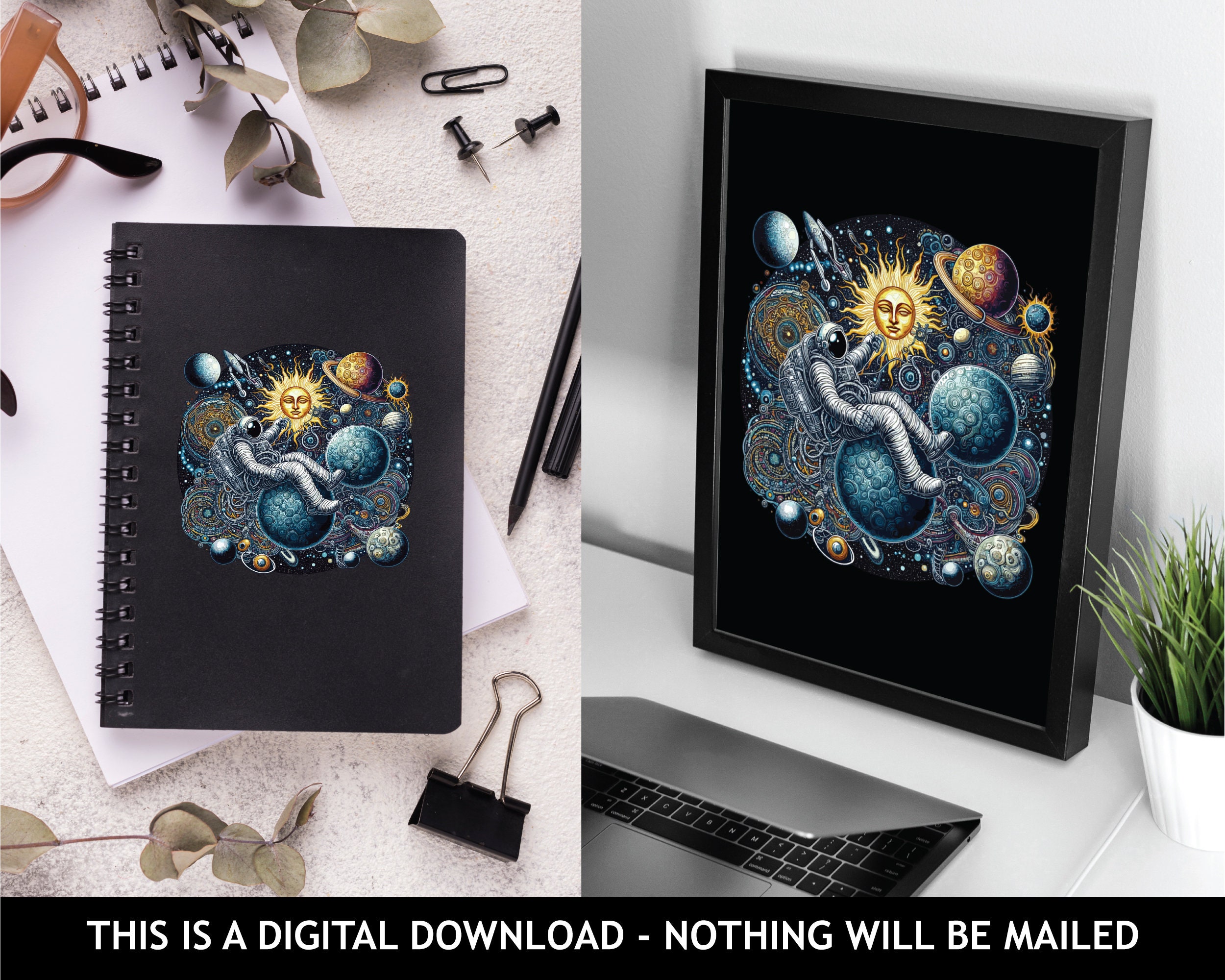 Trippy Spaceman Png, Trippy Astronaut Svg, Psychedelic Art, Colorful ...