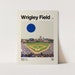 Wrigley Field Poster, Cubs Poster, Minimalist, Helvetica, Mid-century ...