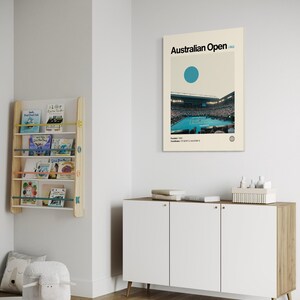 Australian Open Poster, Minimalist, Helvetica, Mid-century Modern ...