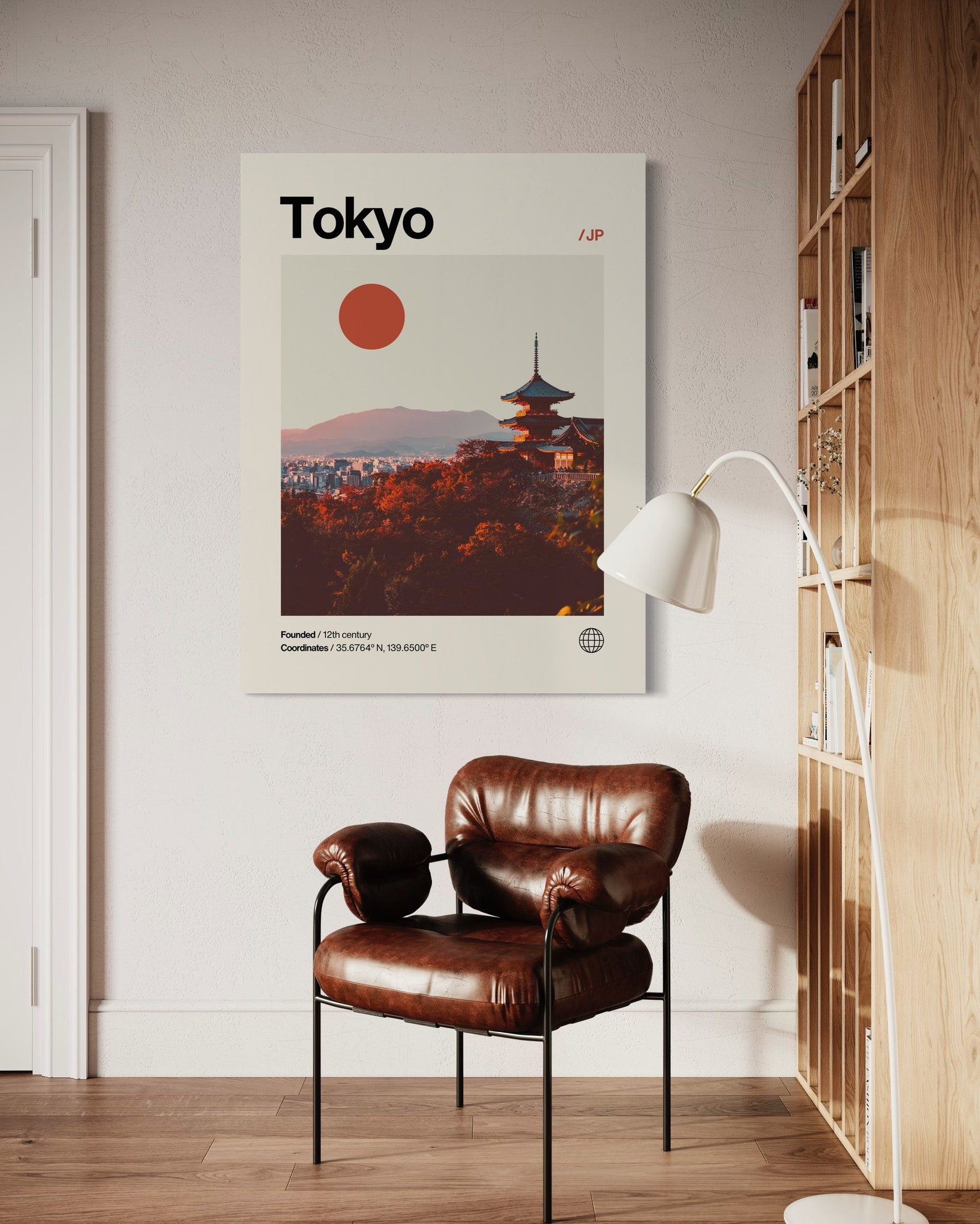 Tokyo Poster, Minimalist, Helvetica, Mid-century Modern, Tokyo Travel ...
