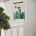 Space Needle Poster, Minimalist, Helvetica, Mid-century Modern, Space ...