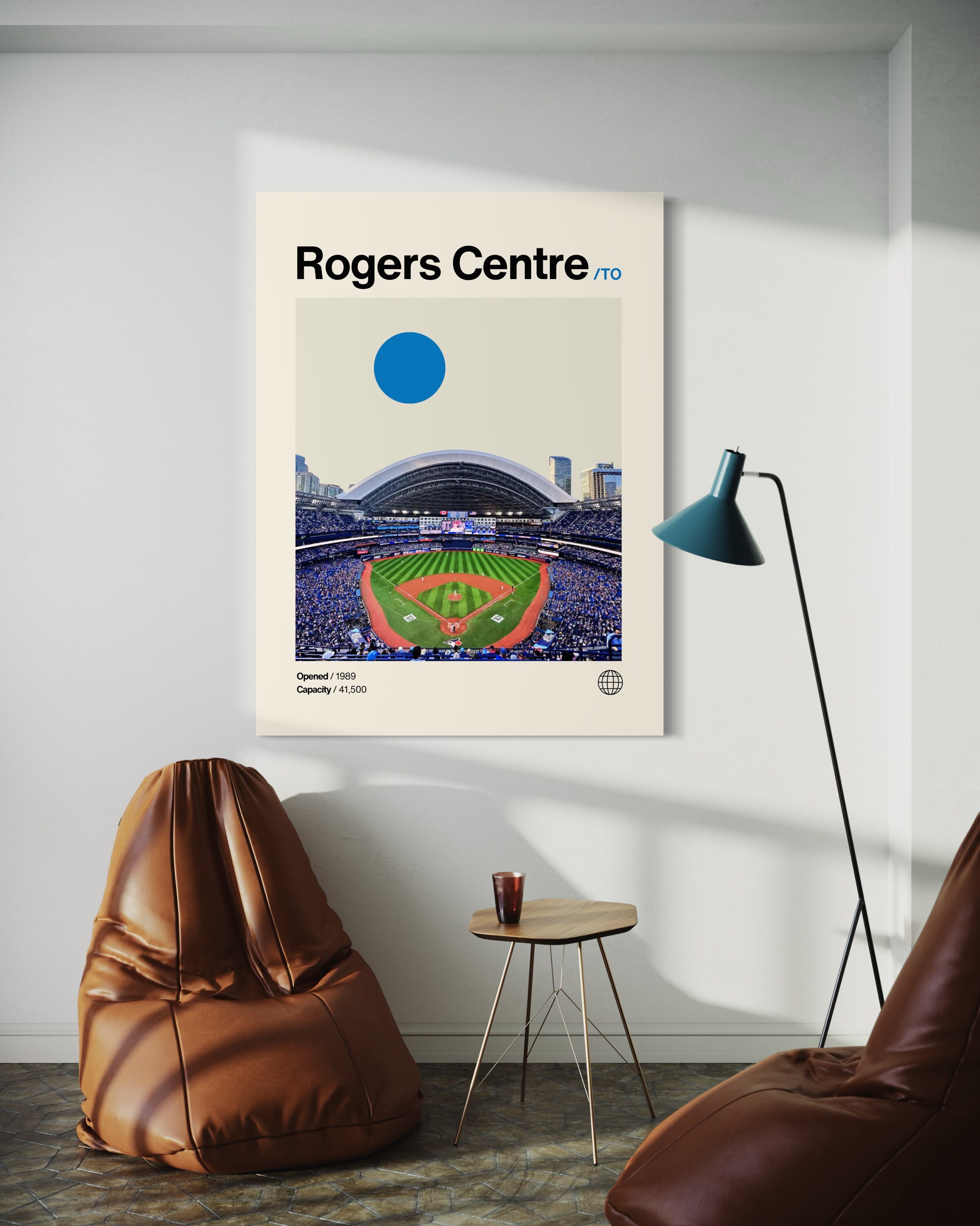 Rogers Centre Poster, Blue Jay Poster, Minimalist, Helvetica, Mid ...