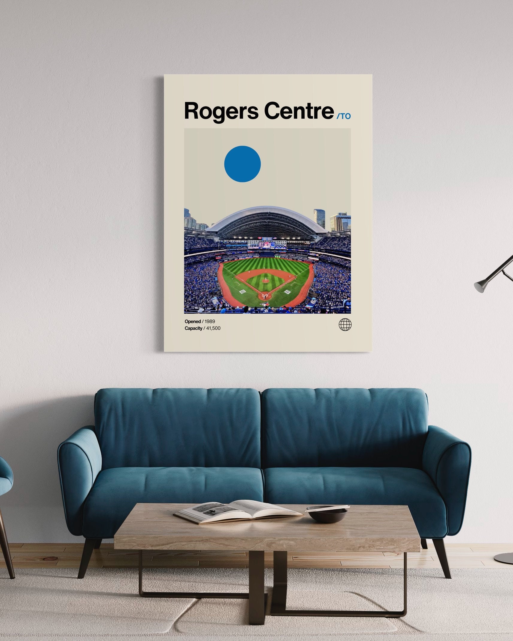 Rogers Centre Poster, Blue Jay Poster, Minimalist, Helvetica, Mid ...