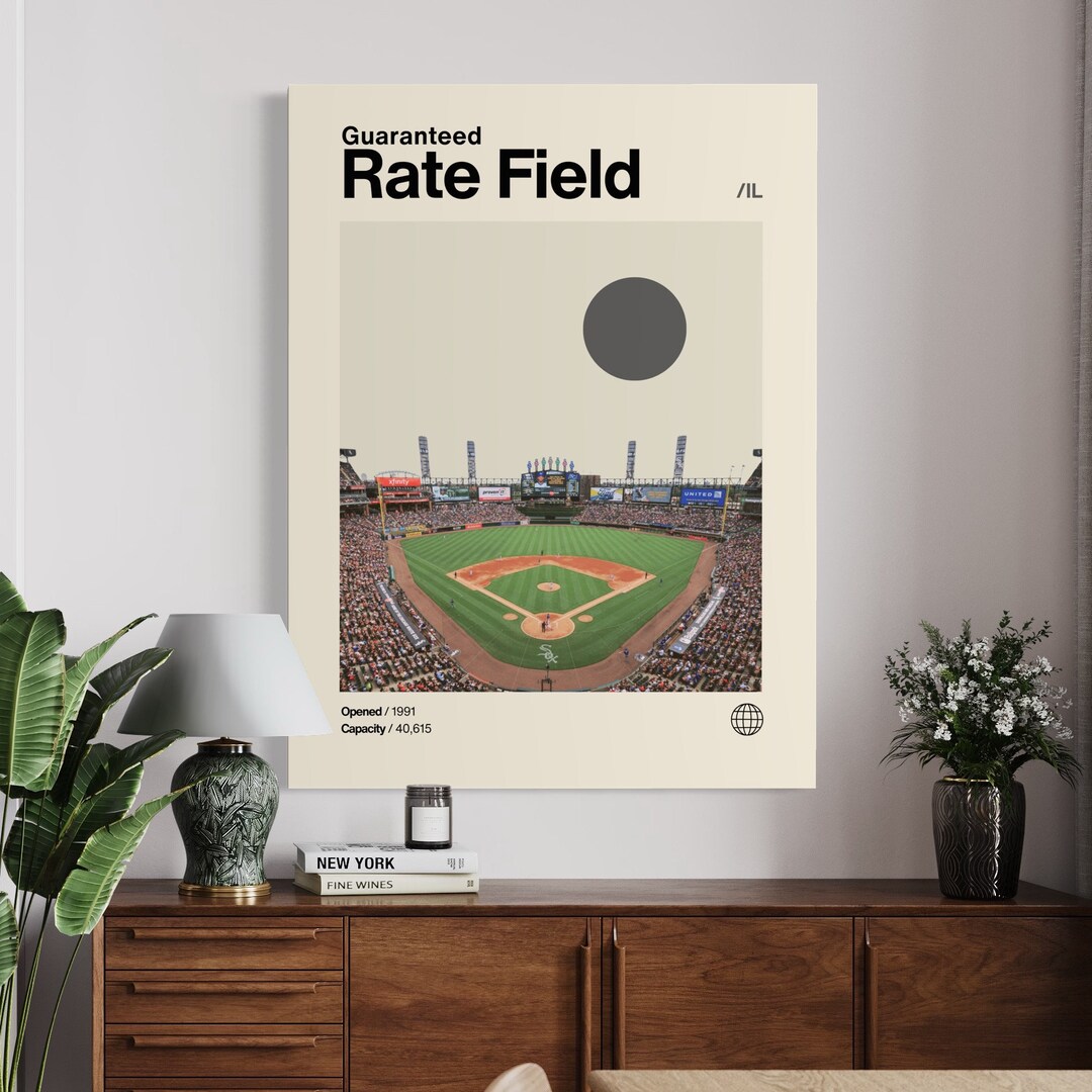 Guaranteed Rate Field Poster, White Sox Poster, Minimalist, Helvetica ...