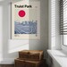 Truist Park Poster, Braves Poster, Minimalist, Helvetica, Mid-century ...