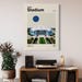 AT&T Stadium Poster, Cowboys Poster, Minimalist, Helvetica, Mid-century ...