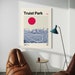 Truist Park Poster, Braves Poster, Minimalist, Helvetica, Mid-century ...