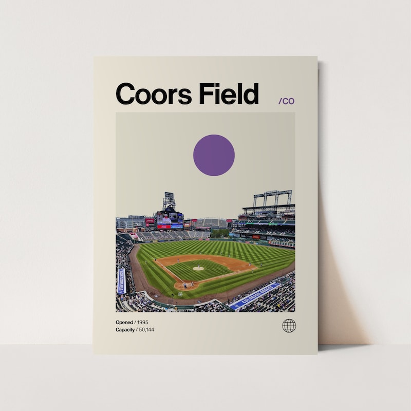 Rockies Stadium Poster - Etsy
