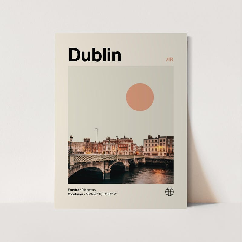Wall Art Dublin Ireland - Etsy