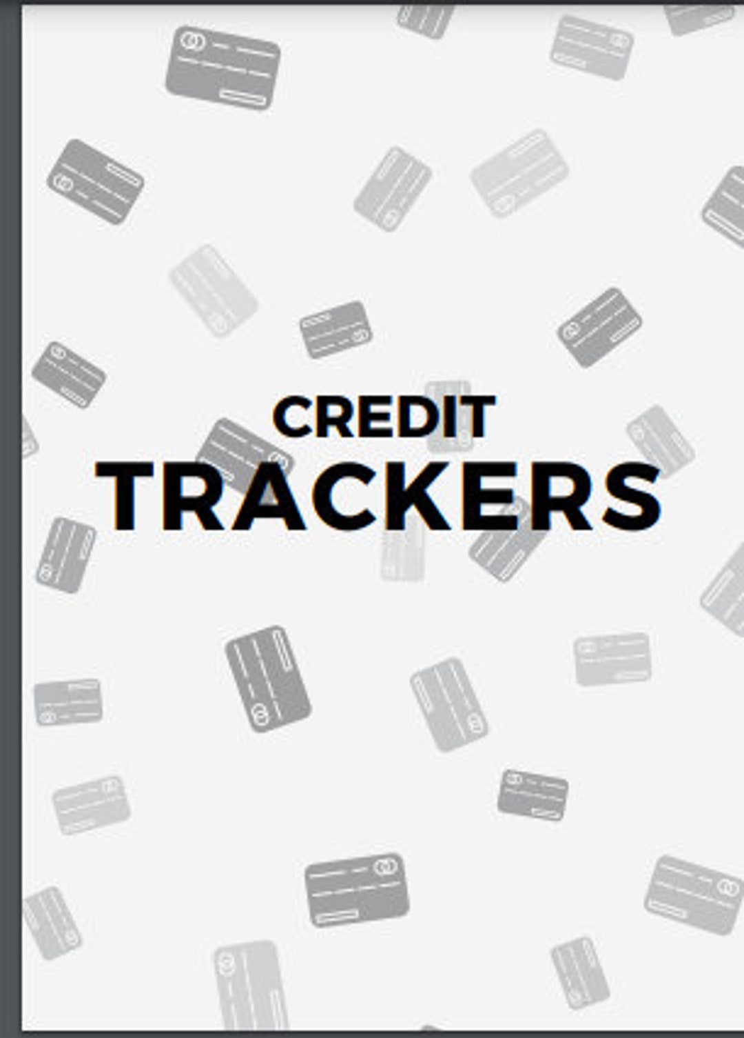 Credit Tracker - Etsy