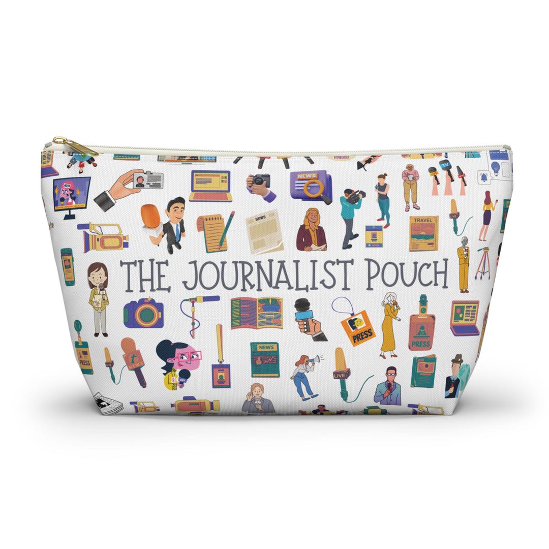 The Journalist Pouch Gift Appreciation Journalist Unique Utility Bag ...