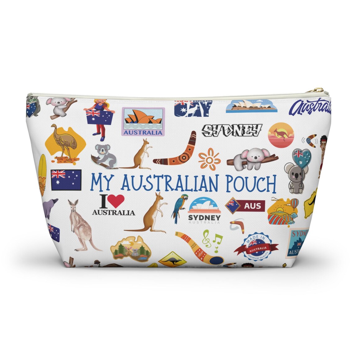 Australian Landmarks Utility Pouch: Travel Cosmetic Bag - Etsy