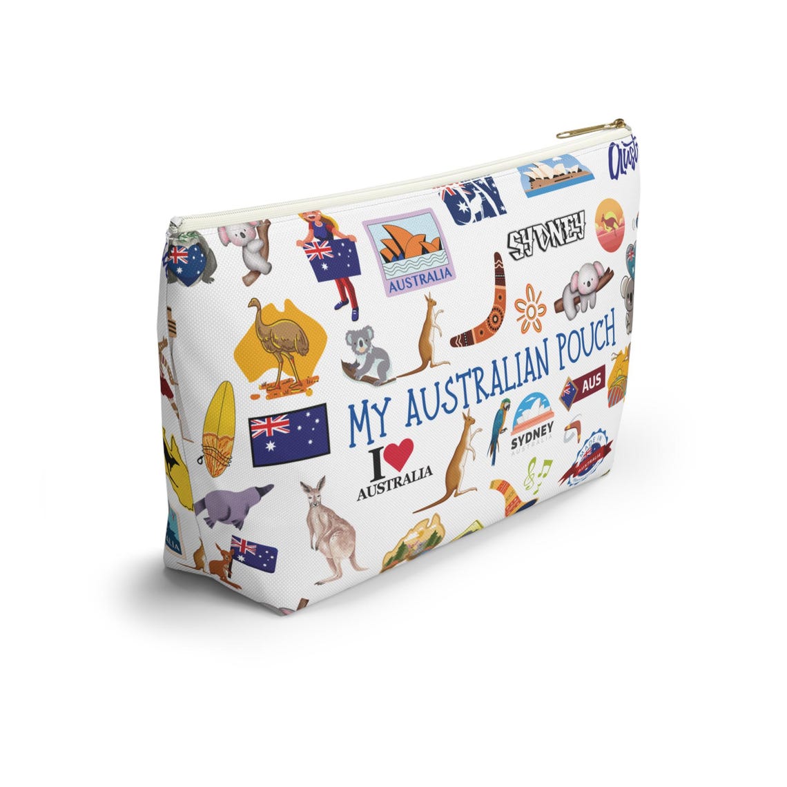 Australian Landmarks Utility Pouch: Travel Cosmetic Bag - Etsy