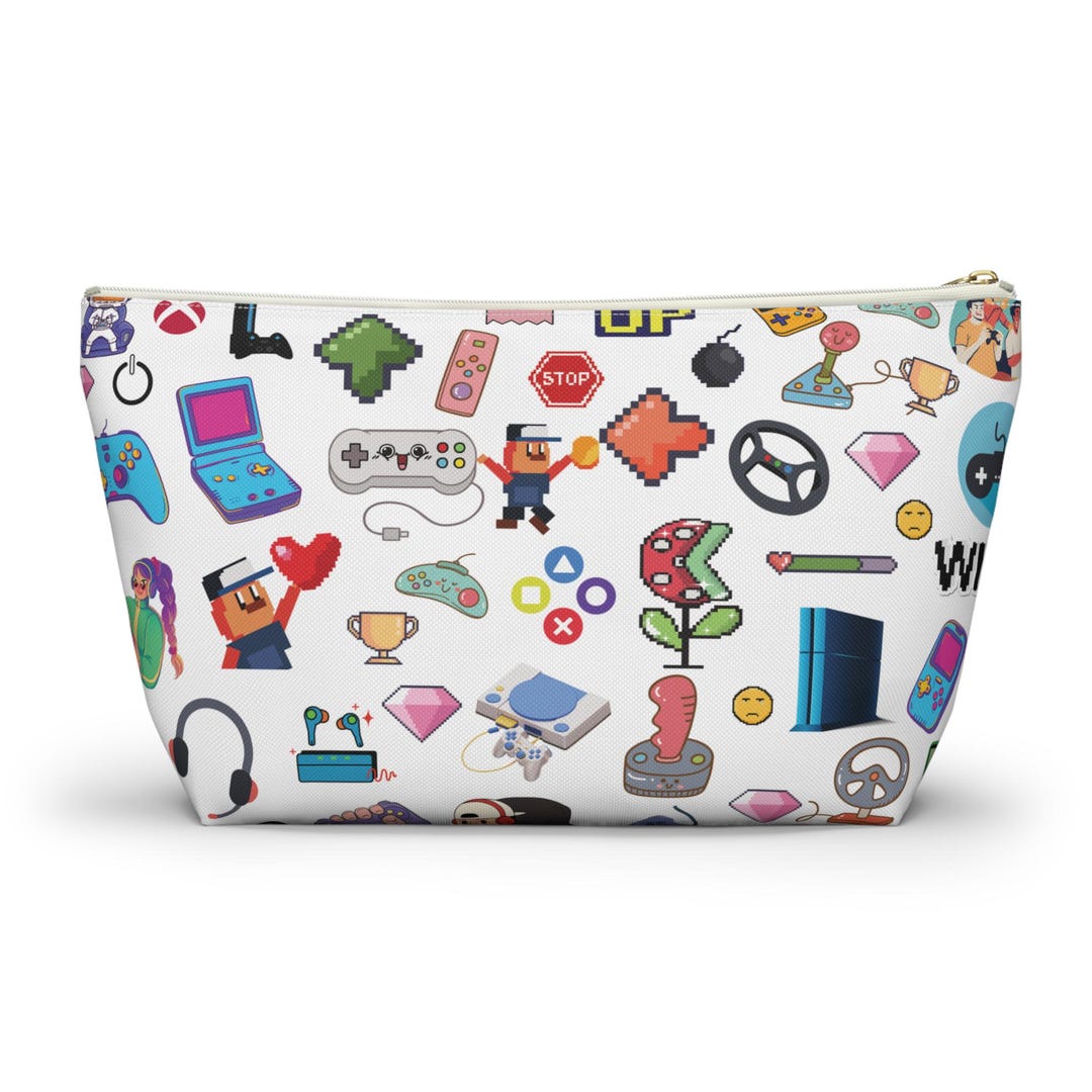 Gamer Utility Pouch, Gaming Accessory Bag, Video Game Gift, Game ...