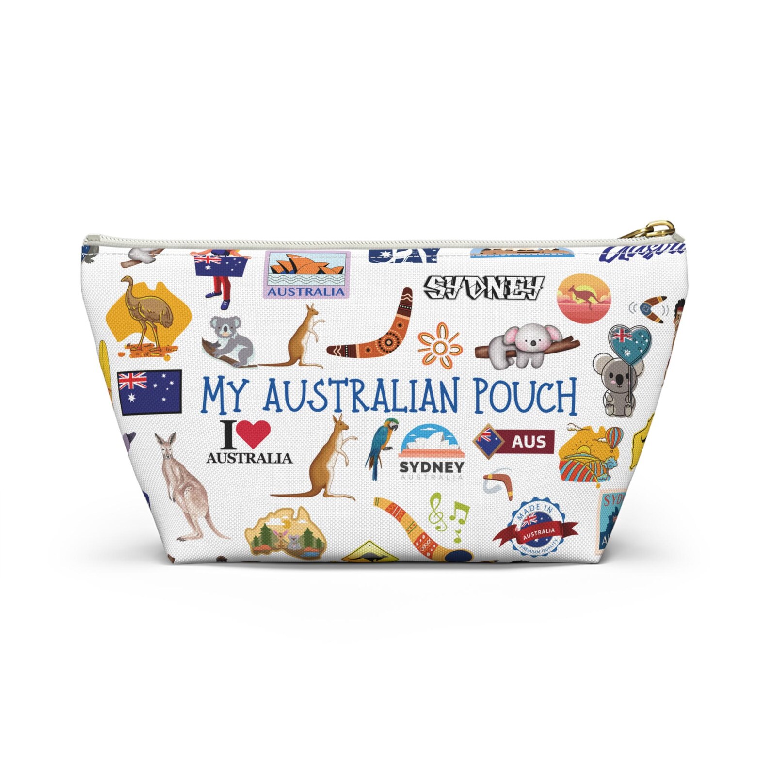 Australian Landmarks Utility Pouch: Travel Cosmetic Bag - Etsy
